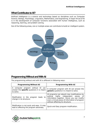 Artificial intelligence tutorial | PDF