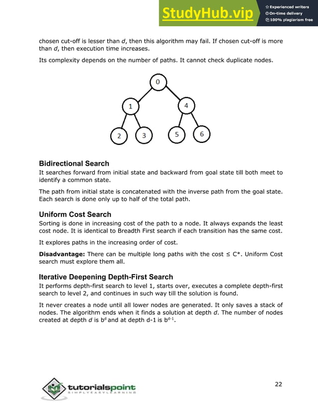 Artificial Intelligence Tutorial | PDF