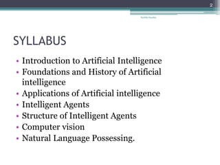 Artificial intelligence unit1 | PPTX