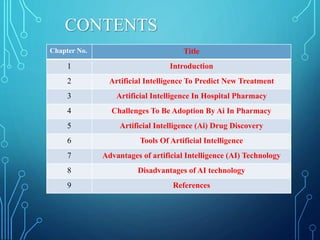 Artificial Intelligence Used In Pharmacy.pptx