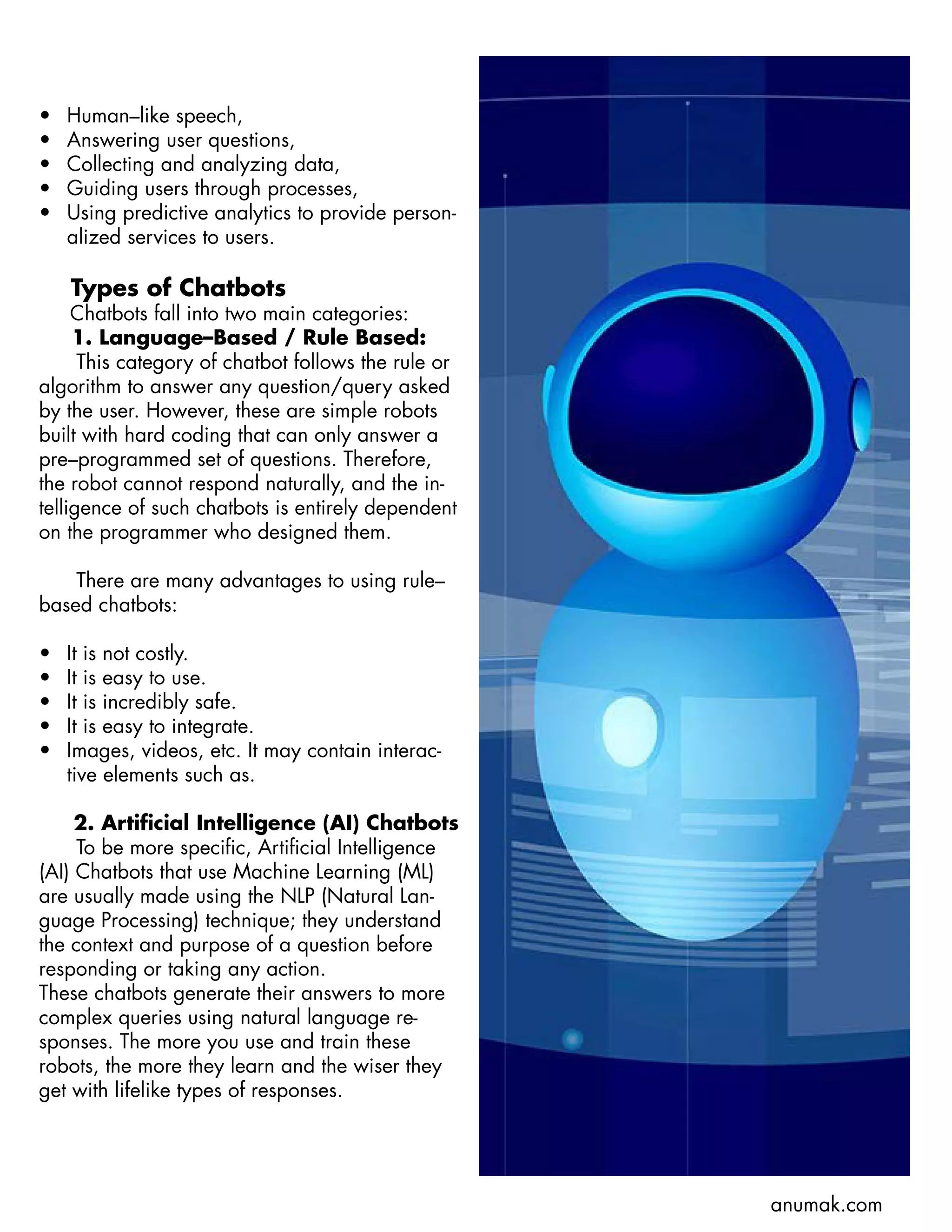 Artificial Intelligence Virtual Assistants & Chatbots | PDF