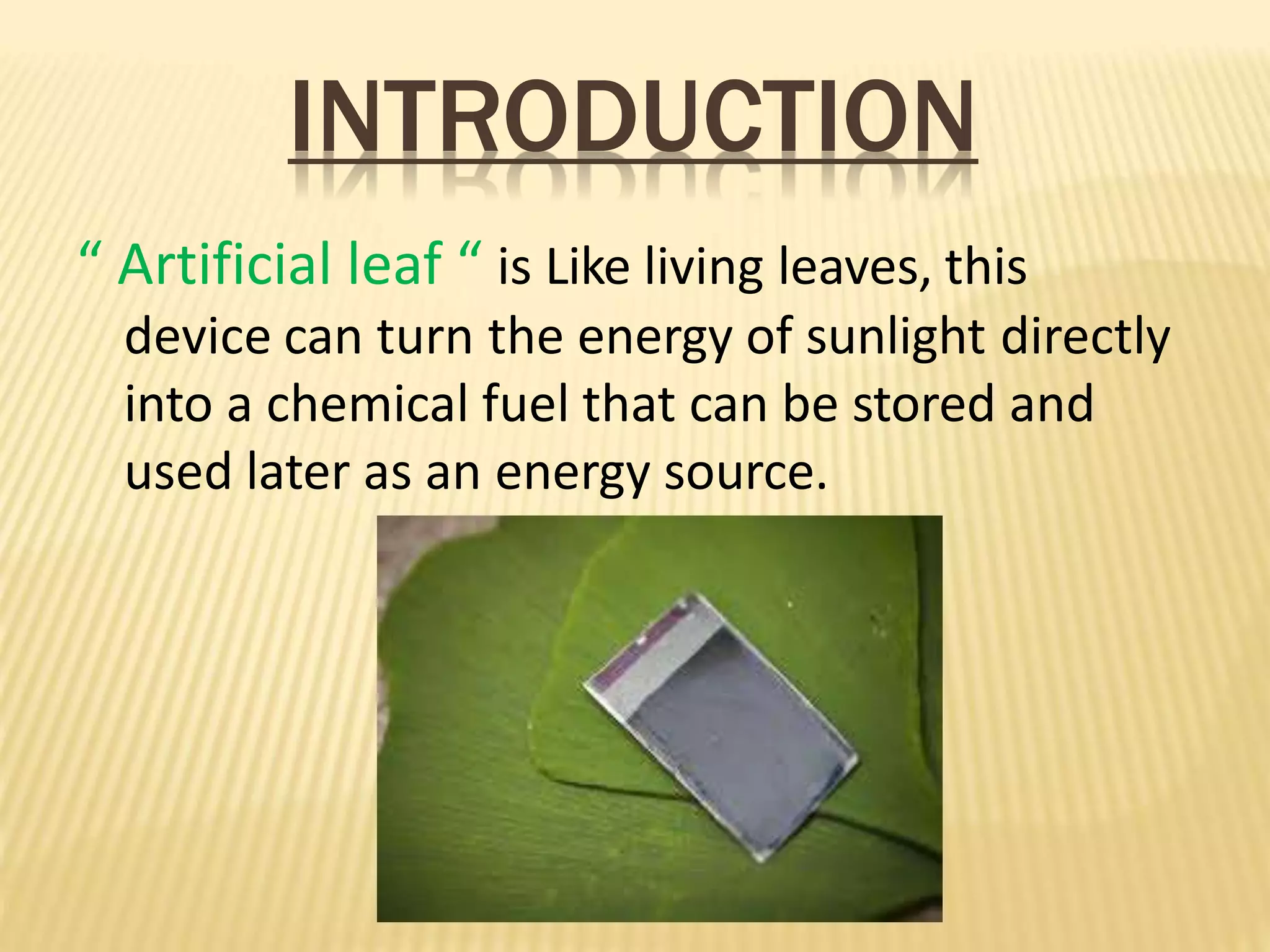 artificial leaf.pptx