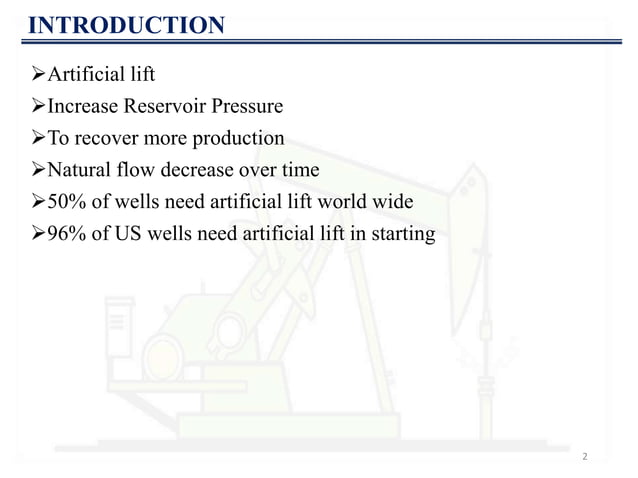 Artificial Lift Methods | PPTX