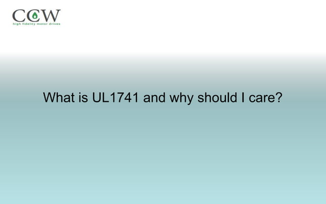 Artificial lift forum ul 1741 presentation - final | PPSX