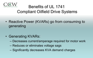 Artificial lift forum ul 1741 presentation - final | PPSX