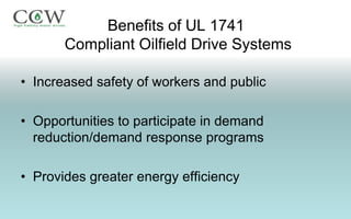 Artificial lift forum ul 1741 presentation - final | PPSX