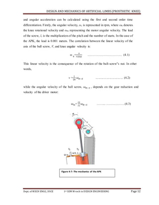Artificial limbs report | DOCX