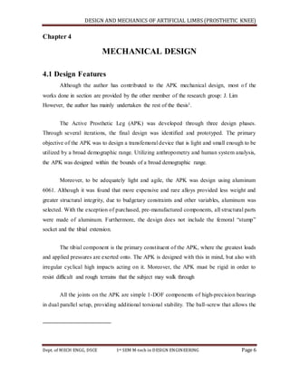 Artificial limbs report | DOCX