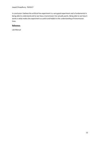 Artificial line laboratory 7641617 | PDF