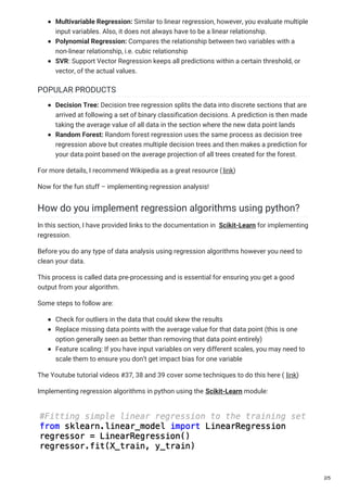 How to understand and implement regression analysis | PDF