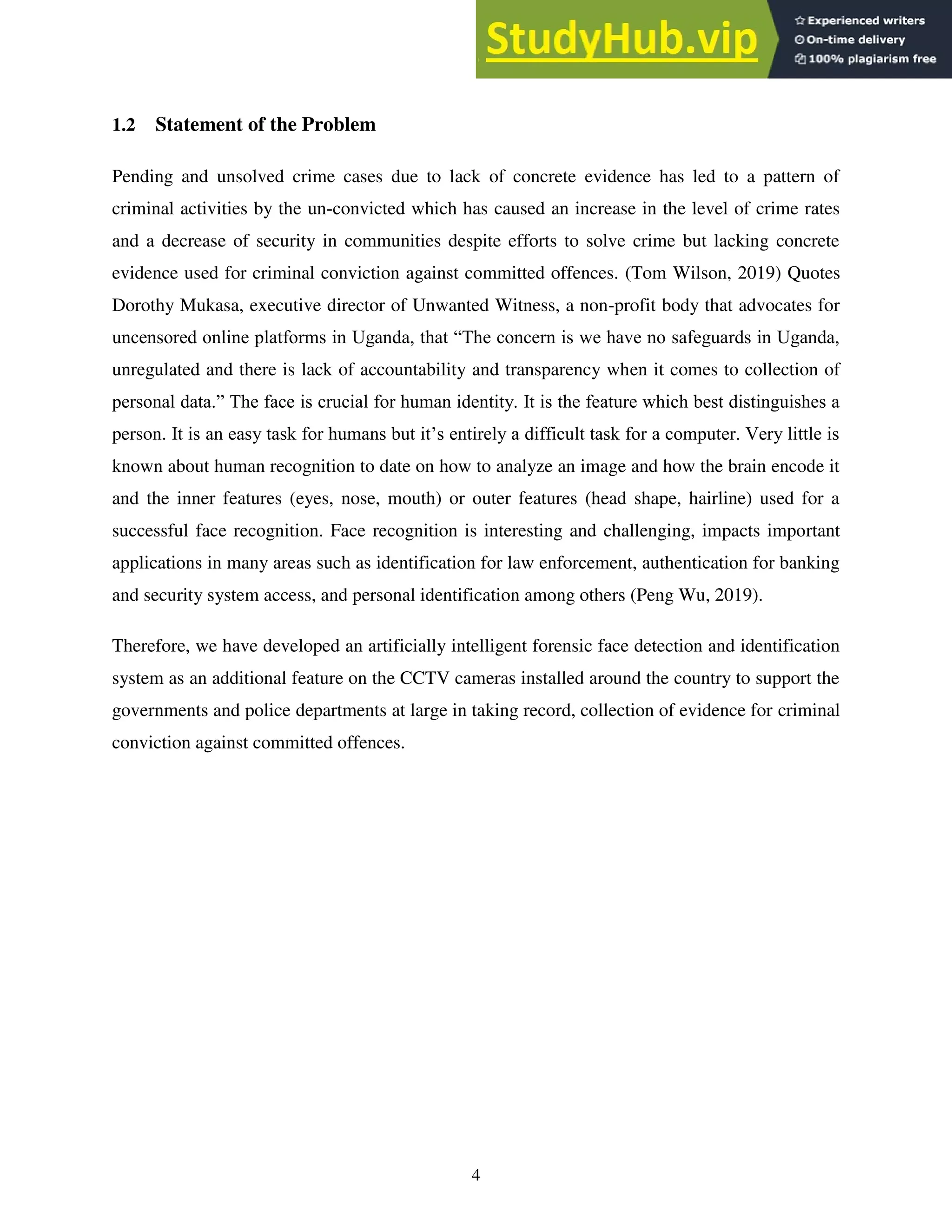 ARTIFICIALLY INTELLIGENT FACE DETECTION AND INVESTIGATION SYSTEM BASED ON OPENCV-FINAL-THESIS ...