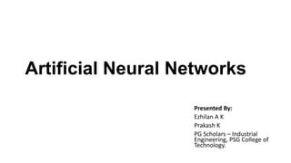 Artificial Neural Network | PPT