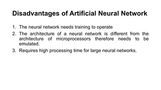 Artificial Neural Network | PPTX