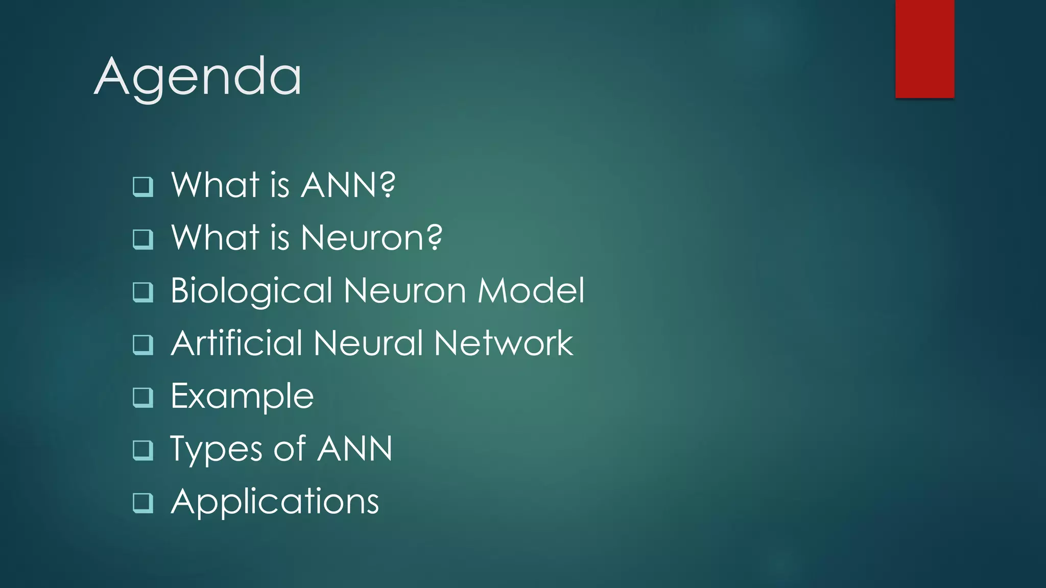Artificial Neural Network (ANN) Introduction with Example | PDF