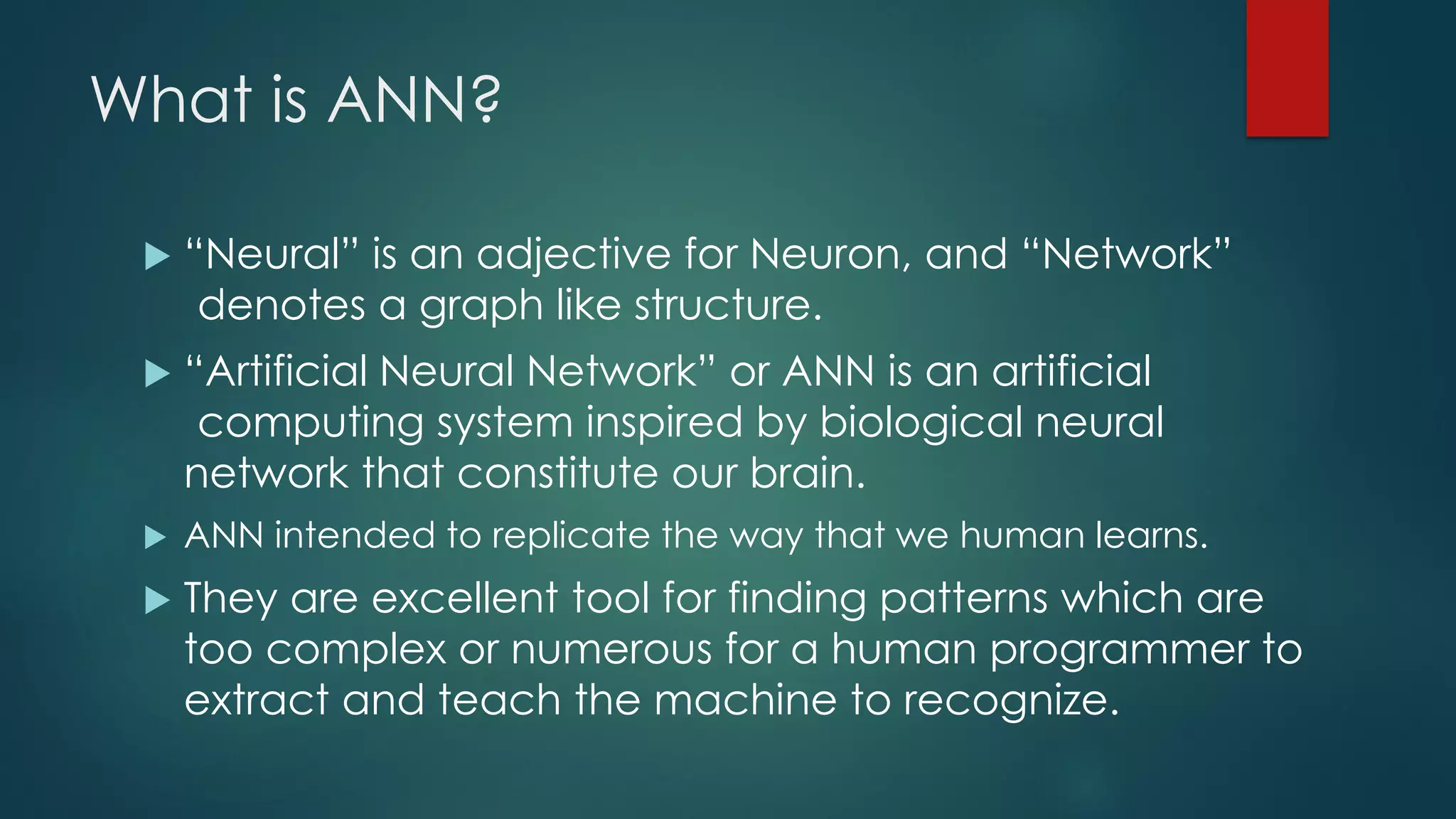 Artificial Neural Network (ANN) Introduction with Example | PDF