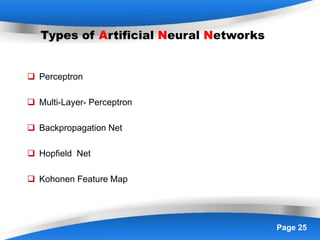 Artificial neural network | PPT
