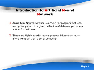 Artificial neural network | PPT