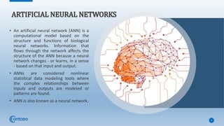 Artificial neural network | PPTX | Computer Networking | Computing