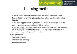 Artificial Neural Network (ANN | PDF