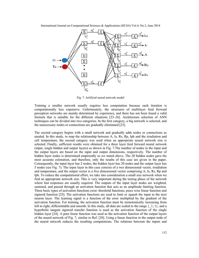 Artificial Neural Network Approach For More Accurate Solar Cell