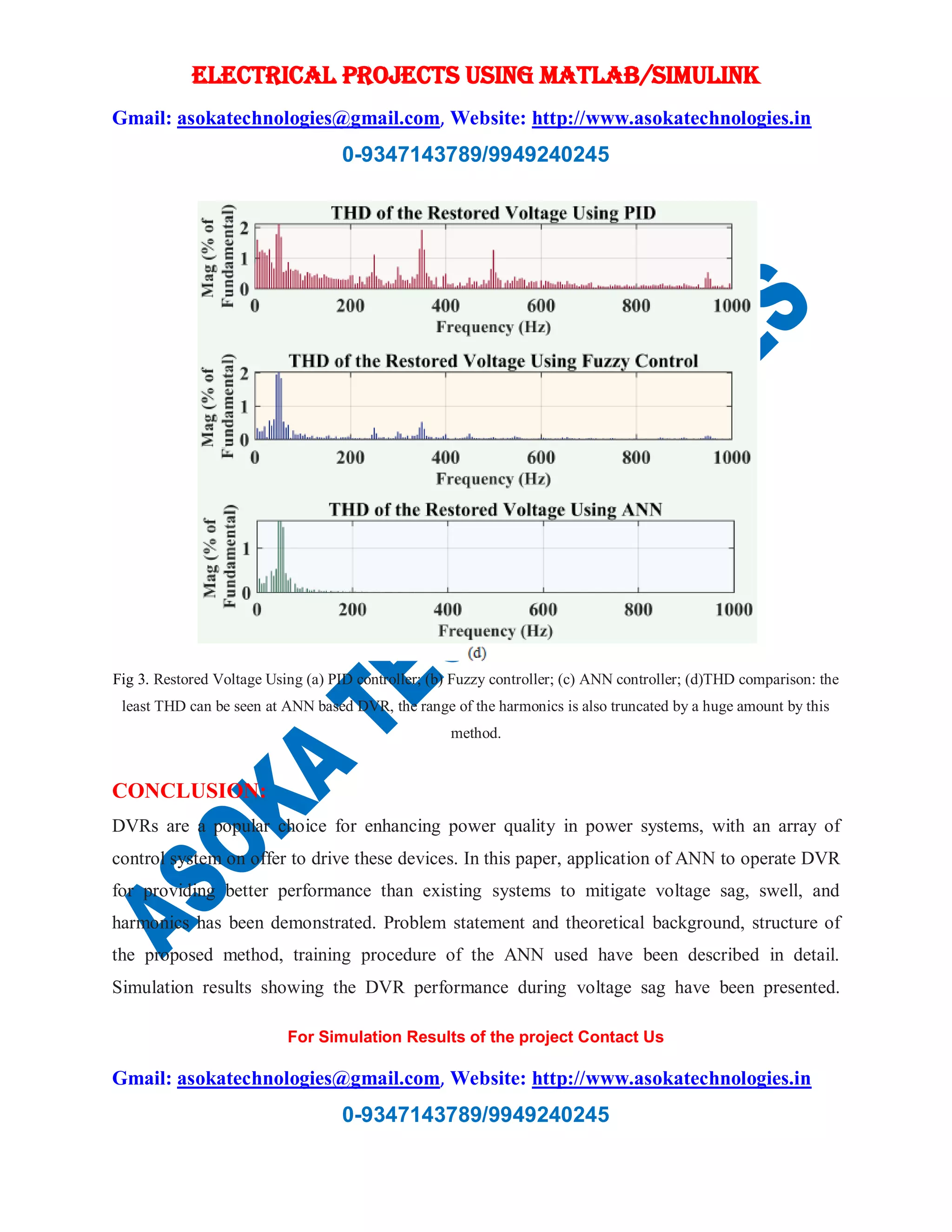 Artificial Neural Network based Dynamic Voltage Restorer for Improvement of Power Quality | PDF