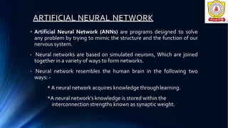 Artificial neural network by arpit_sharma | PPT