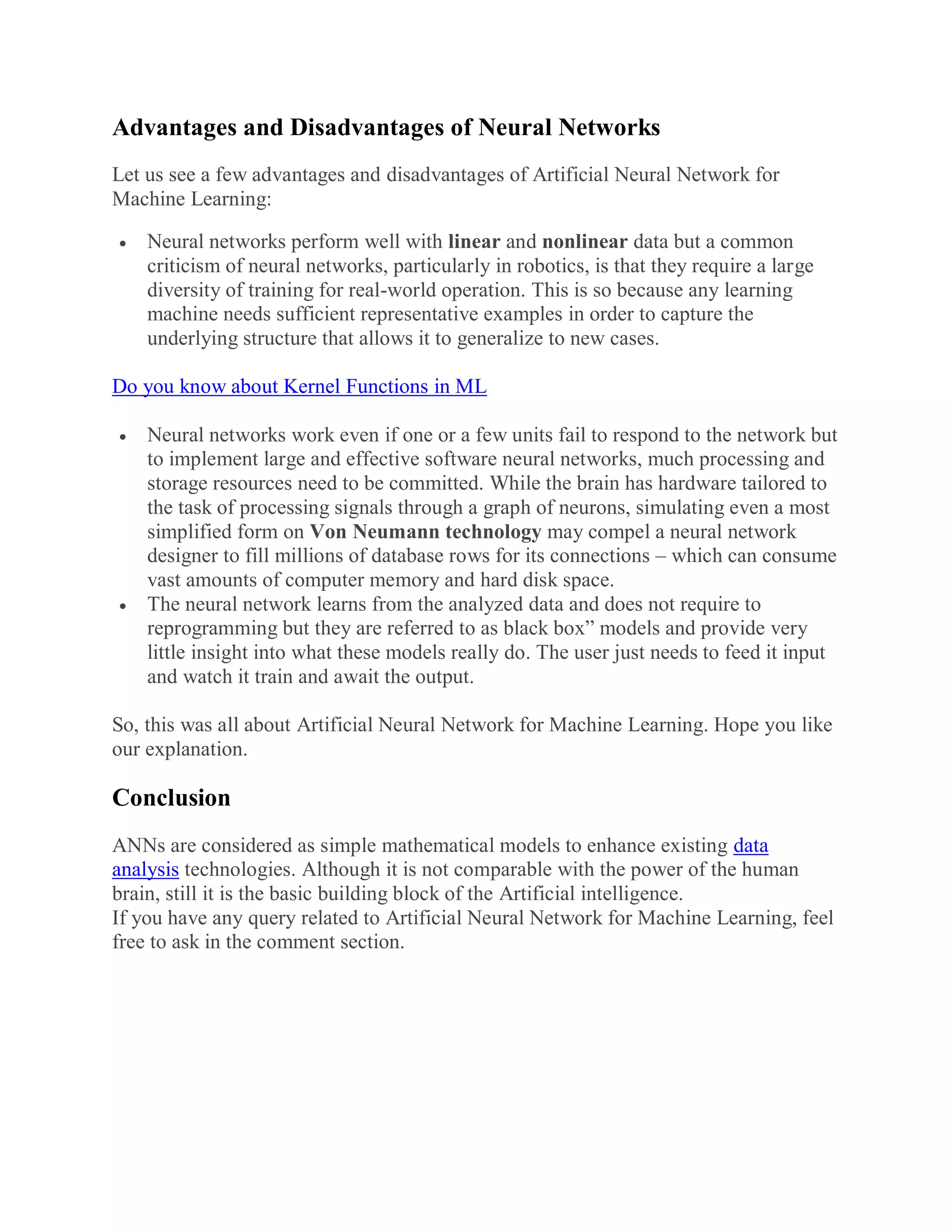 Artificial neural network for machine learning | PDF