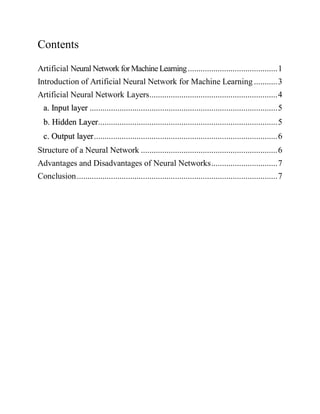 Artificial neural network for machine learning | PDF
