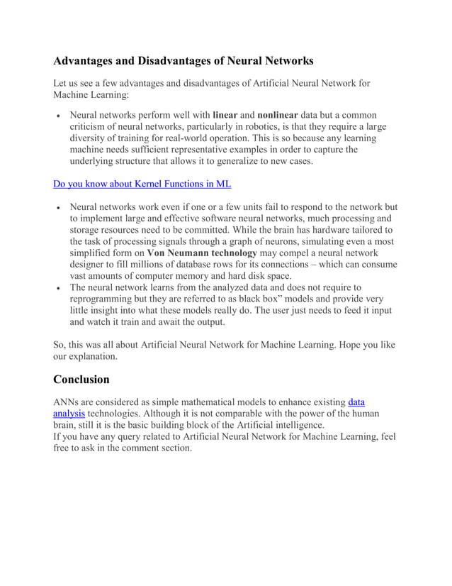 Artificial neural network for machine learning | PDF