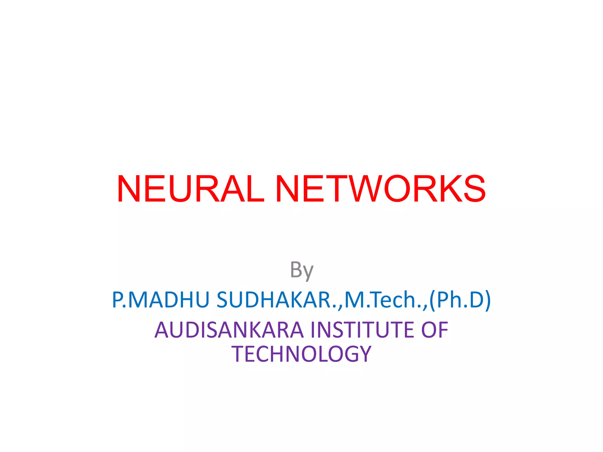 Artificial Neural Networks Pptx Computer Networking Computing