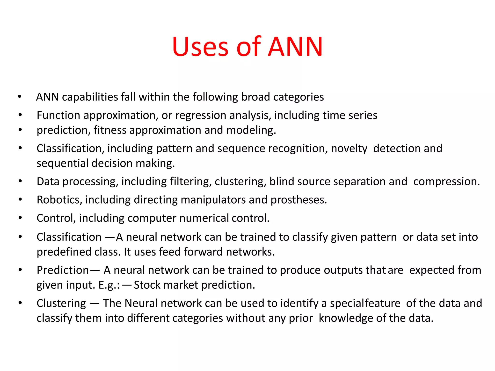 Artificial neural networks | PPTX
