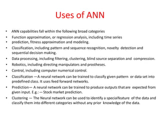 Artificial neural networks | PPTX