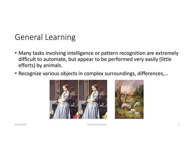 Artificial Neural Networks, basics, its variations and examples | PPT