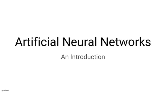 Artificial Neural Networks - An Introduction.pptx