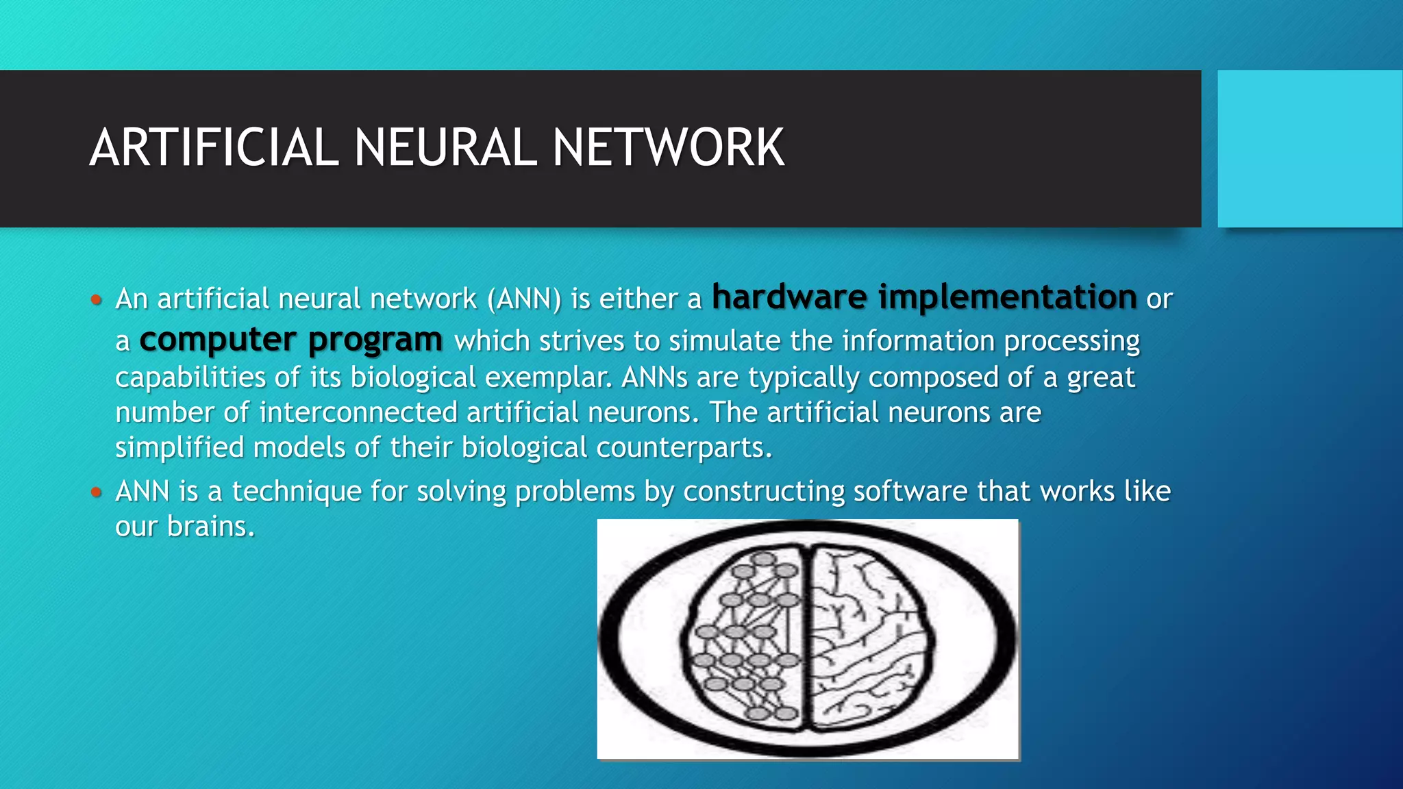 Artificial neural networks | PPT Artificial neural networks | PPT