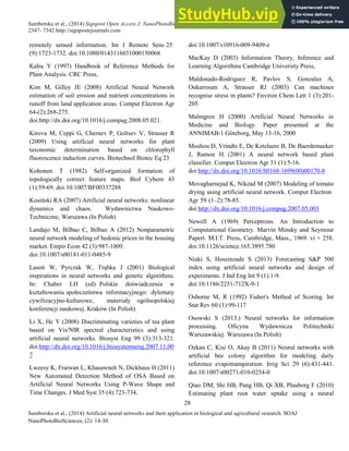 Artificial Neural Networks And Their Application In Biological And ...