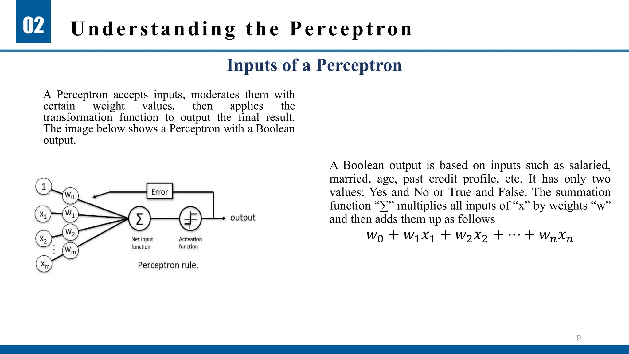 Artificial Neural Networks Anns Focusing On The Perceptron Algorithmpptx