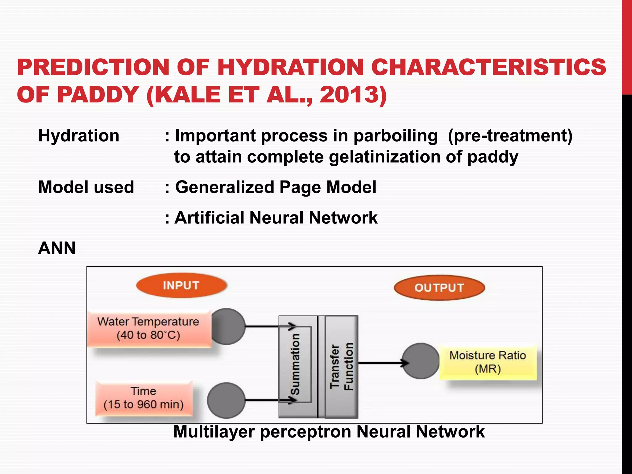 Artificial neural networks in food industry | PPTX
