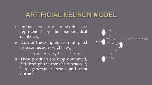 Artificial neural networks | PPT