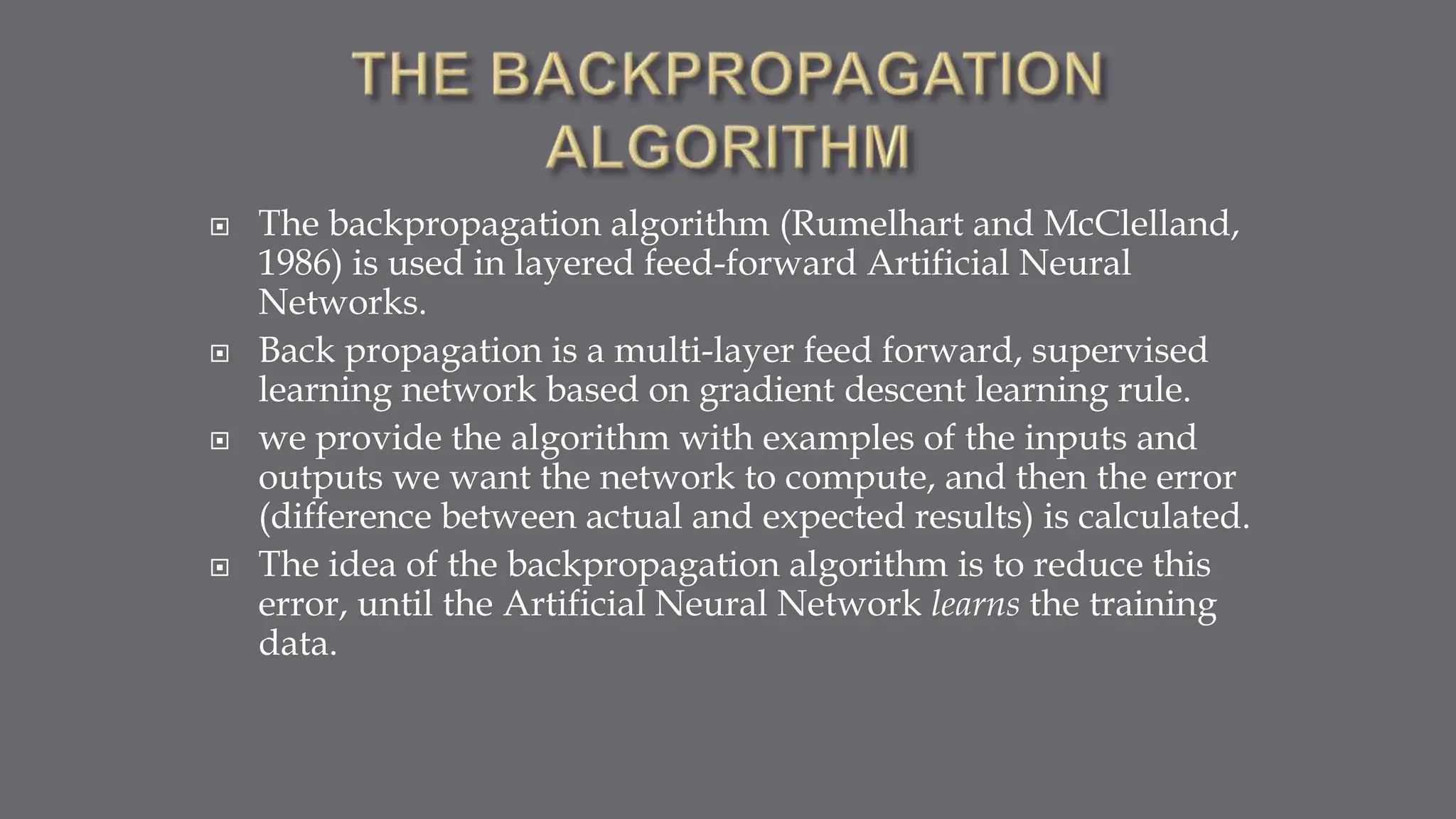 Artificial Neural Networks Pptpptx For Final Sem Cse Ppt