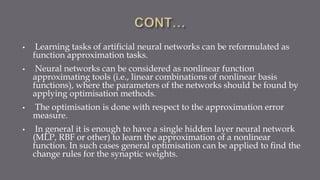 Artificial Neural Networks ppt.pptx for final sem cse | PPT