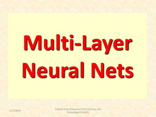 Artificial neural networks slides | PPT