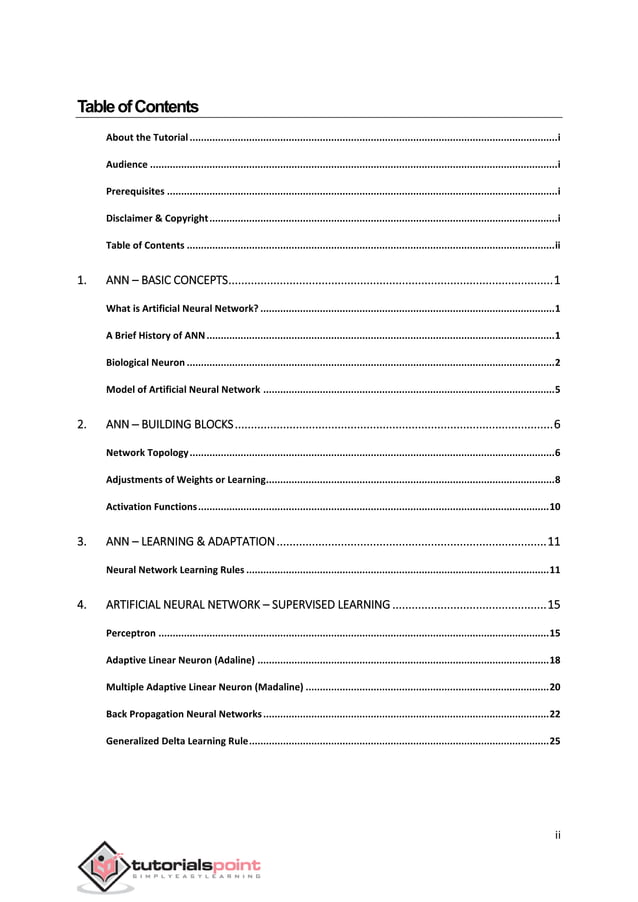 Artificial Neural Networktutorial Pdf