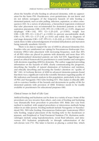 Artificial Nutrition And Hydration At The End Of Life | PDF