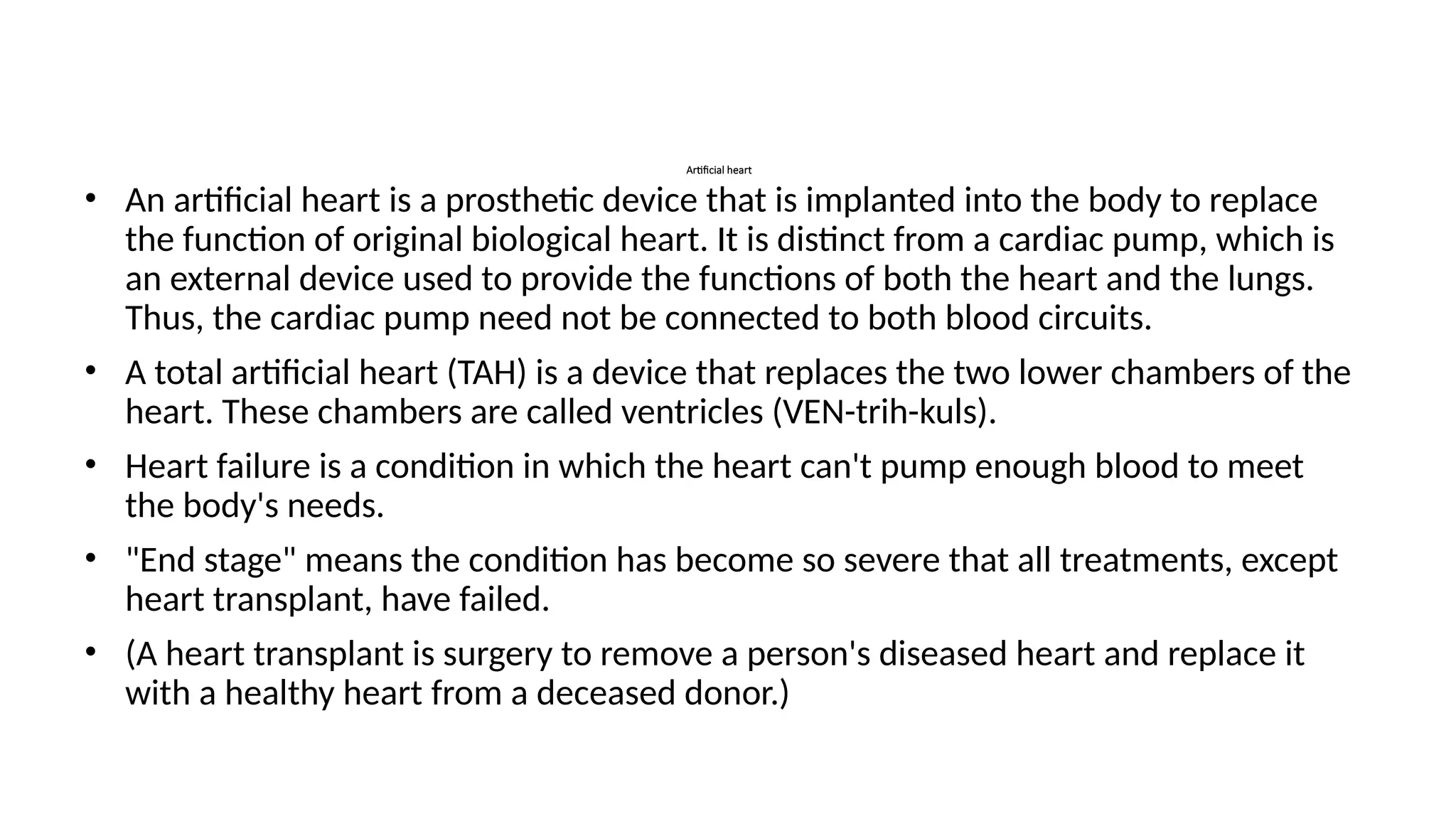 Introduction to Artificial Organs and its function.pptx