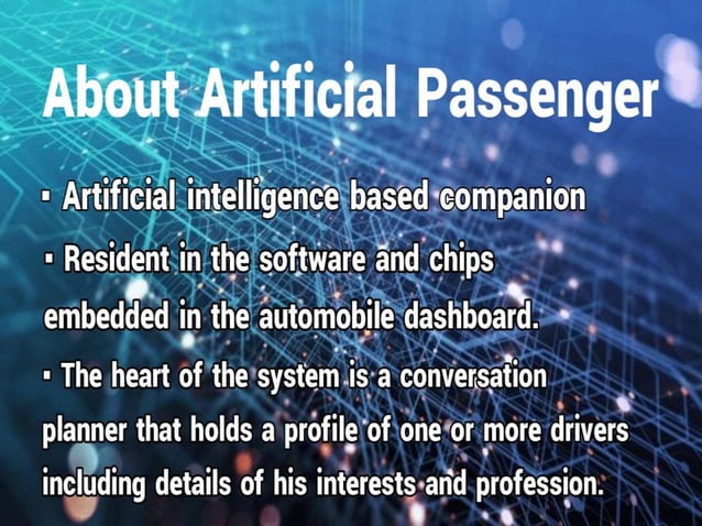 artificial passenger.ppt