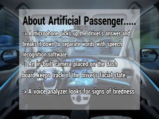 artificial passenger.ppt