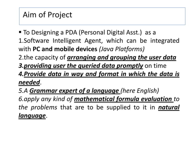 Artificial PDA - Project Presentation | PPT