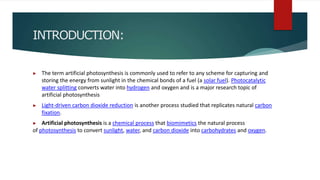 artificial photosynthasis.pptx