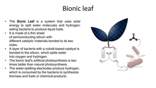 Artificial photosynthesis | PPTX